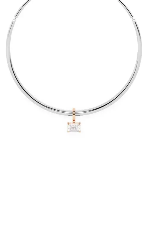 HAUTECARAT Rosetta Lab Grown Diamond Collar Necklace - 18k White Gold