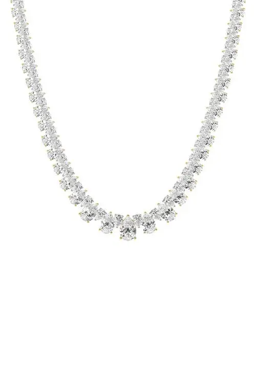 HAUTECARAT The Carey Lab Grown Diamond Tennis Necklace - 18k Yellow/white Gold
