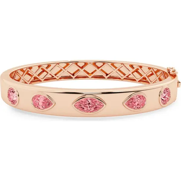 HAUTECARAT Lab-grown Diamond Bangle - 18k Rose Gold