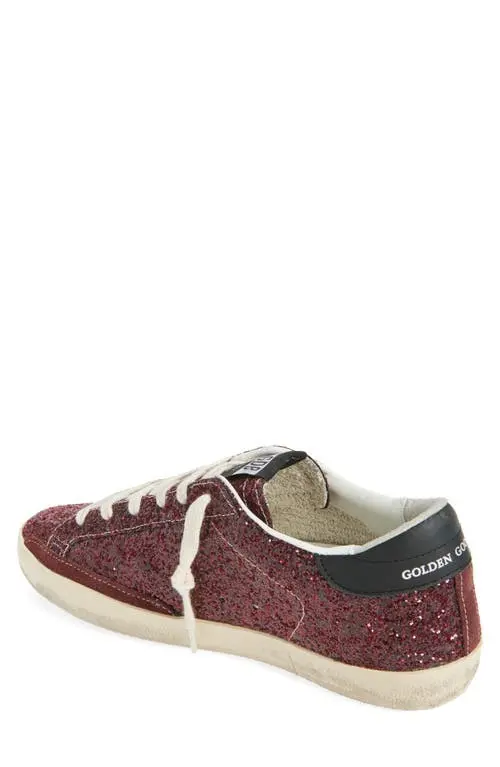 GOLDEN GOOSE Super-star Glitter Low Top Sneaker