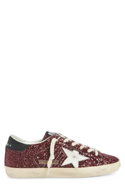 GOLDEN GOOSE Super-star Glitter Low Top Sneaker