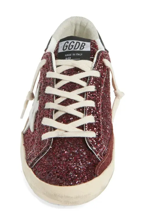 GOLDEN GOOSE Super-star Glitter Low Top Sneaker