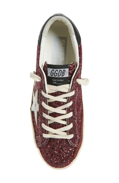 GOLDEN GOOSE Super-star Glitter Low Top Sneaker
