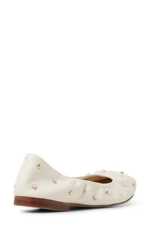 Ted Baker London Lottie Studded Ballerina Flat - Bone