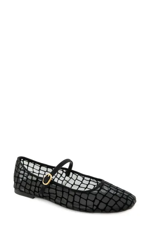 KENNETH COLE Jasper Mary Jane Flat - Black/black Mesh