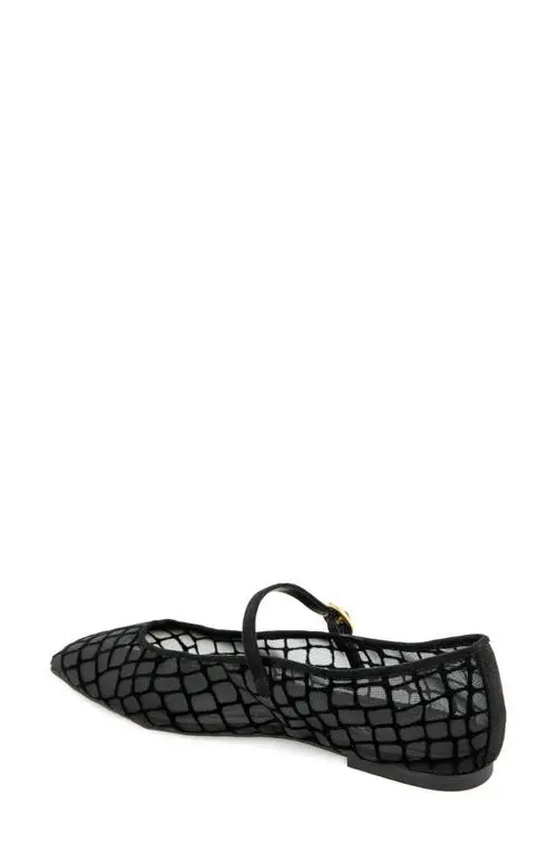 KENNETH COLE Jasper Mary Jane Flat - Black/black Mesh