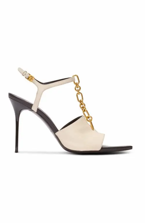 Balmain Sync Leather Sandals