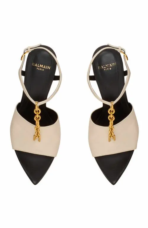 Balmain Sync Leather Sandals
