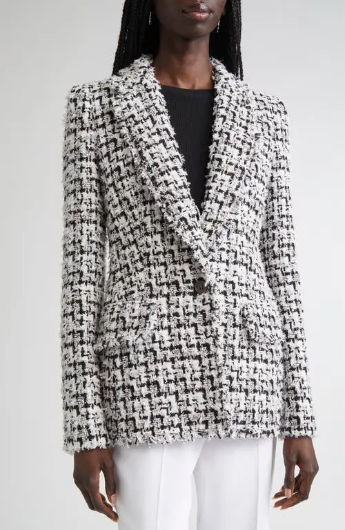 Michael Kors Tweed One-button Blazer