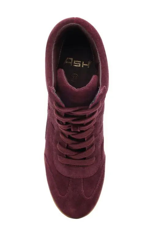 Ash Boradia Wedge Sneakers - Sangria