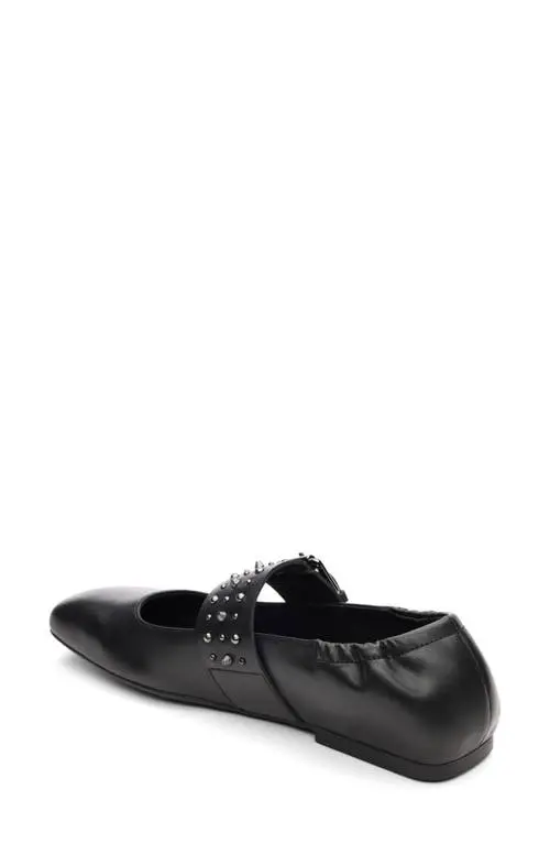 Ash Beverly Mary Jane Flat - Black