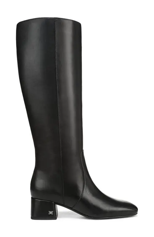 Sam Edelman Porter Knee High Boot - Black Leather