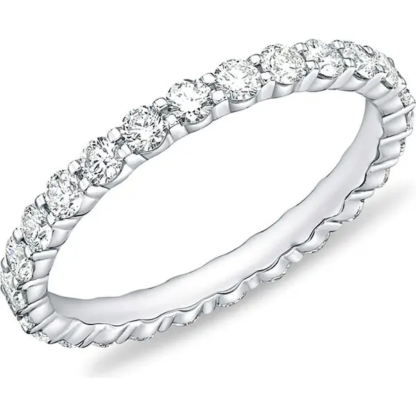 Memoire Petite Prong Diamond Eternity Band - Platinum