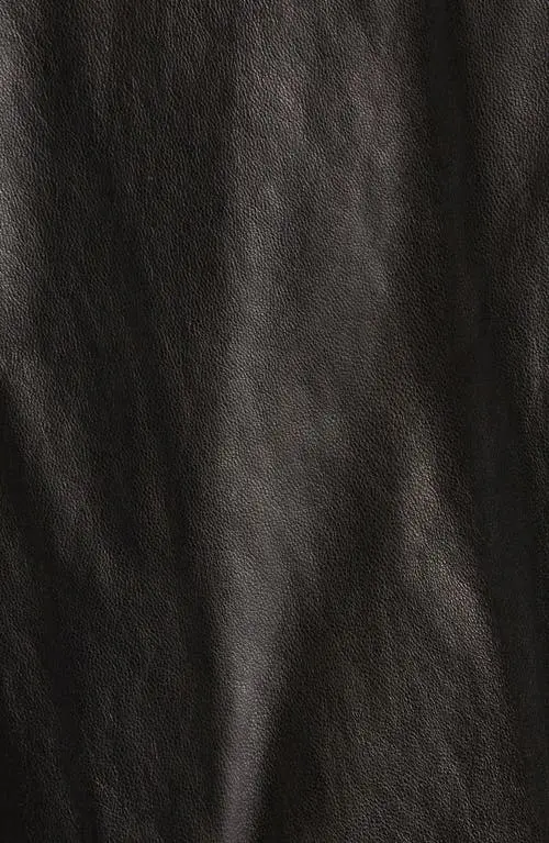 Brandon Maxwell Harper Balloon Lambskin Leather Jacket