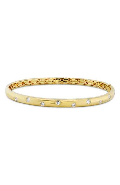 Memoire Diamond Bangle Bracelet - Yellow Gold