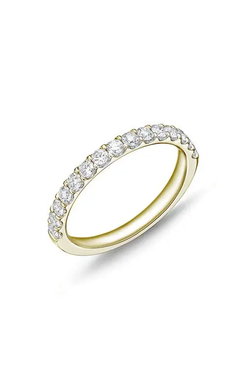 Memoire Odessa Half Round Diamond Band Ring - Yellow Gold