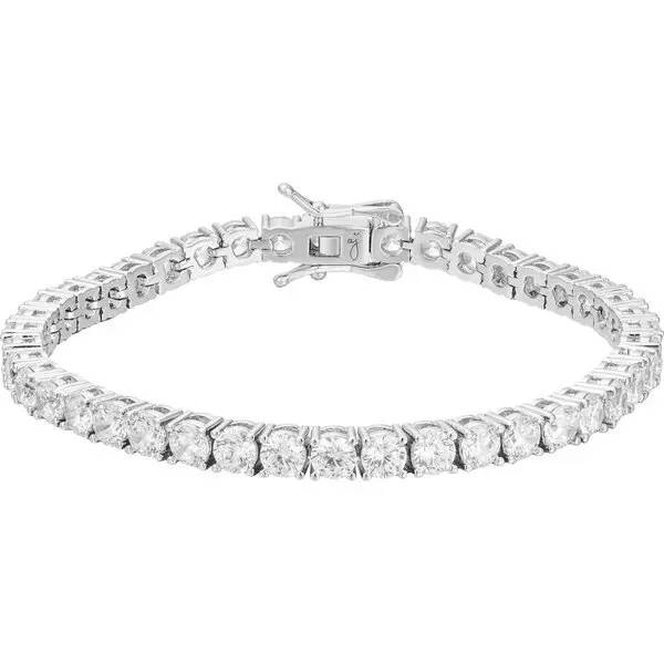 UNTAMED PETALS Zoe Tennis Bracelet - Silver