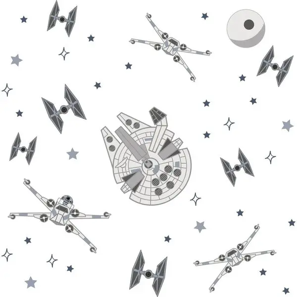 LAMBS & IVY Star Wars Squadron Wall Decals - Gray