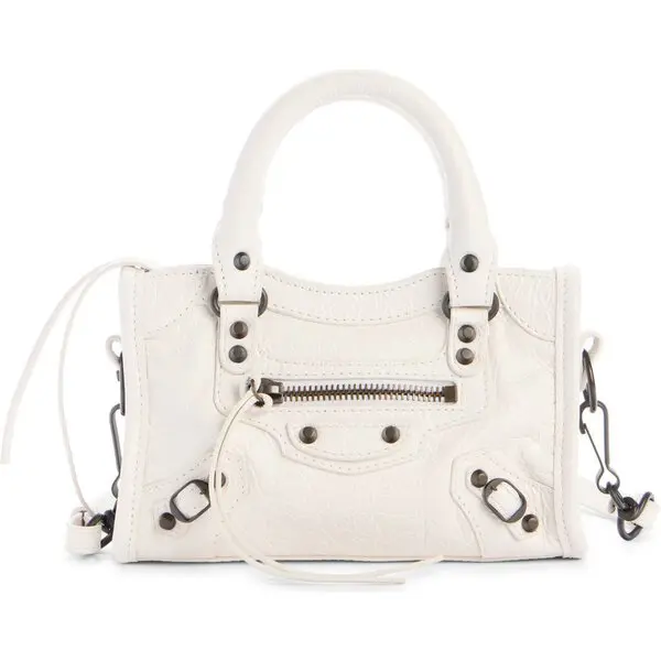 Balenciaga Nano Le City Convertible Crossbody Bag - 9104 White