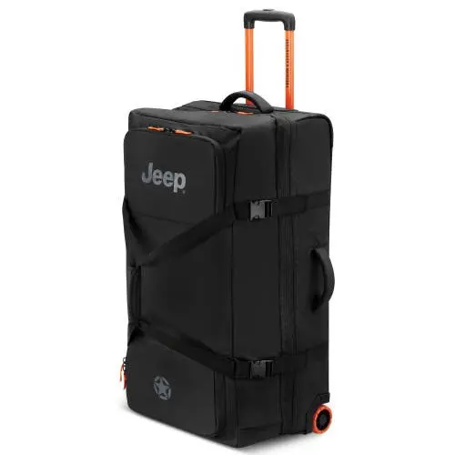 JEEP 31-inch Two-wheel Rolling Duffle Bag - Black