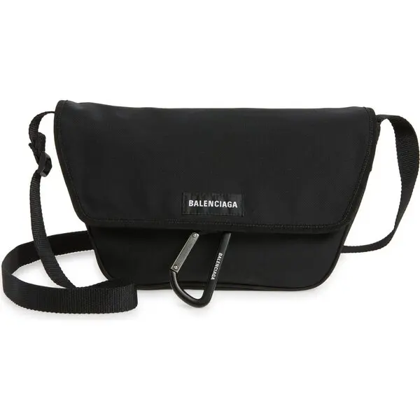 Balenciaga Explorer Canvas Messenger Bag - 1000 Black