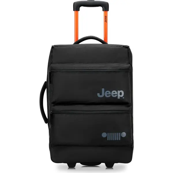 JEEP 20-inch Two-wheel Rolling Travel Duffle Bag - Black