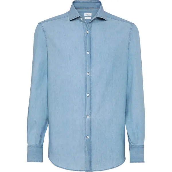 Brunello Cucinelli Chambray Shirt - Medium Denim
