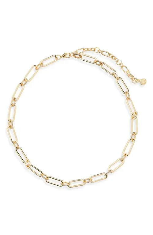 Baublebar Delia Chain Necklace - Clear Gold