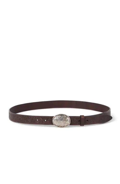 Brunello Cucinelli Calfskin Leather Belt - Ebony