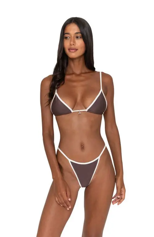 FAE Lumi Triangle Bralette - Mocha