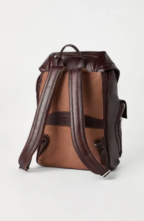 Brunello Cucinelli Calfskin Leather Leisure Backpack