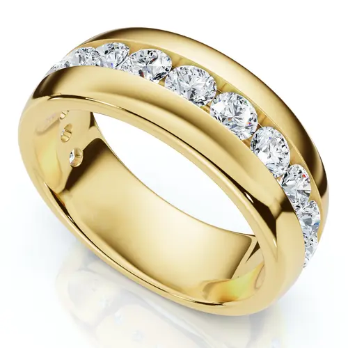 BLISS DIAMOND 1 1/2ct Diamond 10k Gold Anniversary Band - 10k Yellow Gold