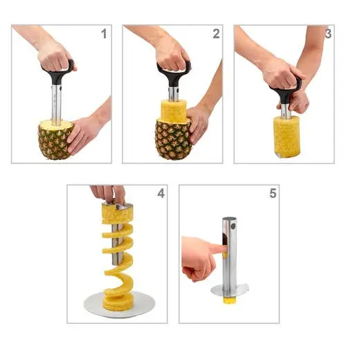 ROSLE Professional Stainless Steel Pineapple Cutter