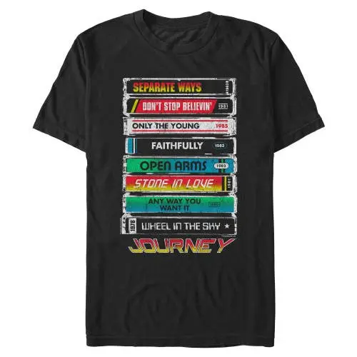 JOURNEY Tape Deck Stack Graphic T-shirt