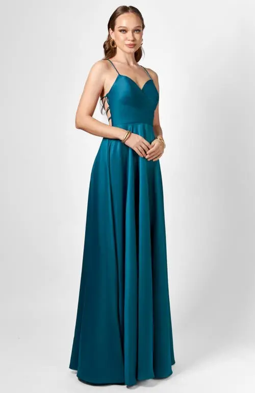 BARIANO Hanna Open Back A-line Gown