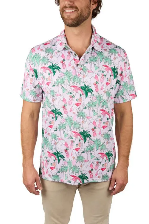 Kenny Flowers The Masters Of Leisuregolf Shirt - Pink