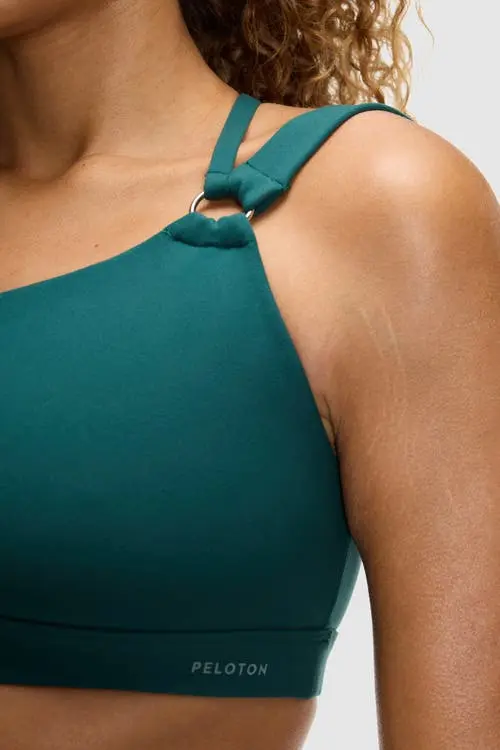 PELOTON Cadent O-ring One Shoulder Bra - Deep Forest