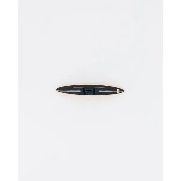 Alexandre De Paris Acetate Panama Barrette - Black