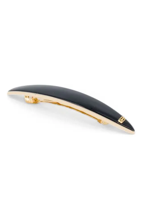 Alexandre De Paris Acetate Panama Barrette - Black