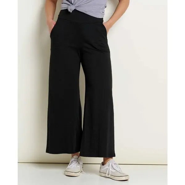 TOAD & CO Chaka Wide Leg Crop Pant - Black