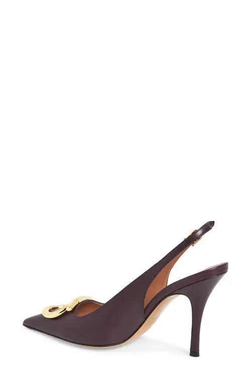 FERRAGAMO Sara Pointed Toe Slingback Pump
