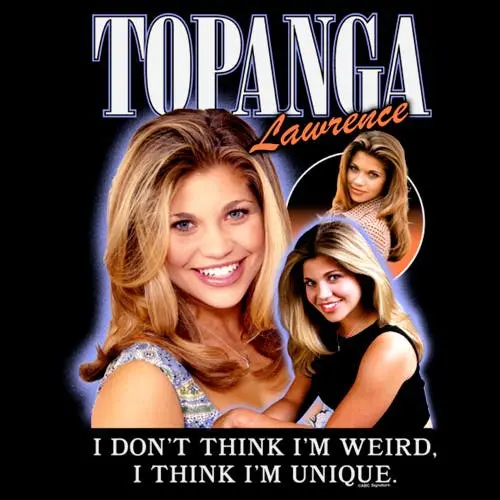 BOY MEETS WORLD Topanga Lawrence Retro Poster Short Sleeve Graphic T-shirt