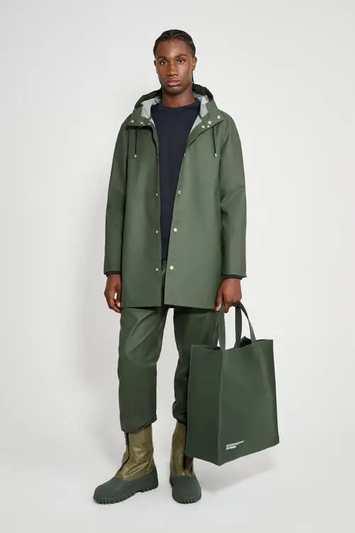 Stutterheim Stockholm Lightweight Raincoat - Green