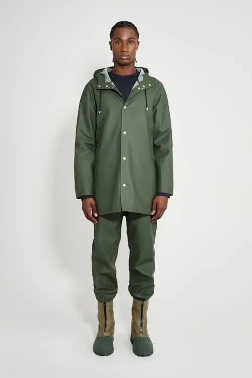 Stutterheim Stockholm Lightweight Raincoat - Green