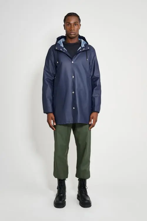 Stutterheim Stockholm Lightweight Raincoat - Navy