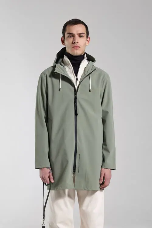 Stutterheim Stockholm Lightweight Zip Raincoat - Comet
