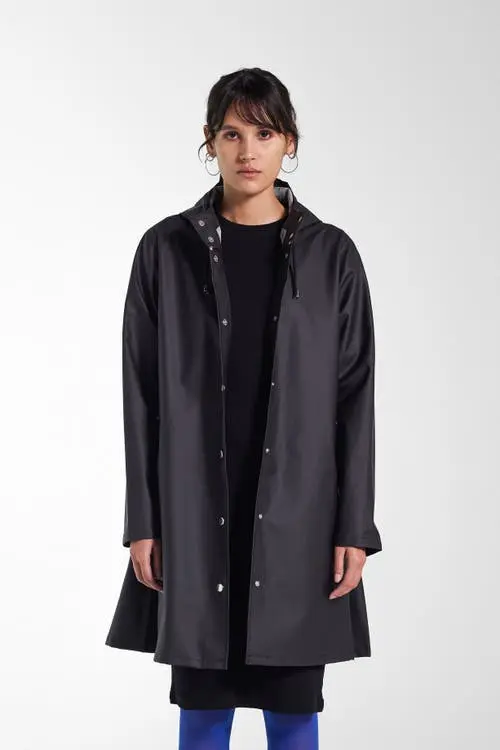 Stutterheim Mosebacke Lightweight Raincoat - Black