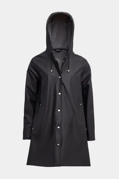 Stutterheim Mosebacke Lightweight Raincoat - Black