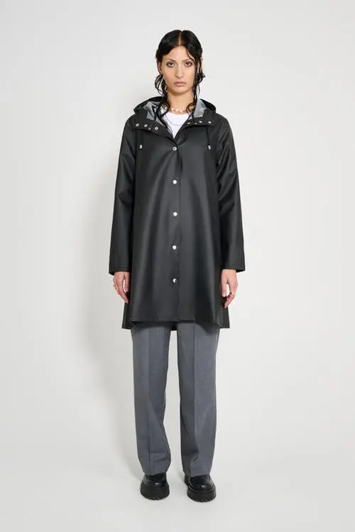 Stutterheim Mosebacke Lightweight Raincoat - Black