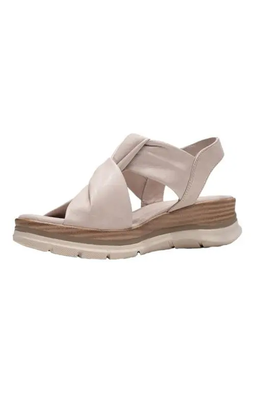 FOREVER & ALWAYS SHOES Oara Leather Sandal - Light Beige Leather